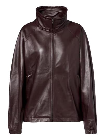 MAGDA BUTRYM Magda Butrym Leather Zip-Up Jacket